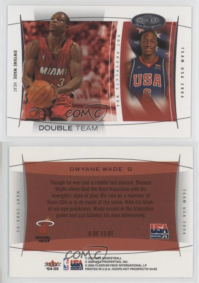 2004-05 Hoops Hot Prospects Double Team Dwyane Wade #8DT HOF 3hd | eBay