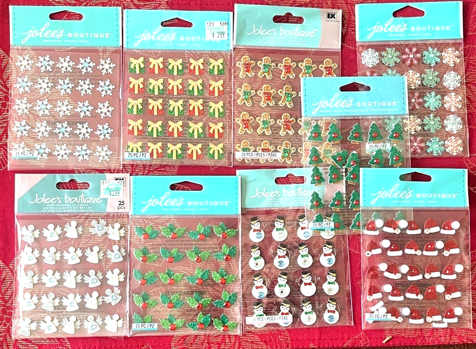 YOU CHOOSE - CHRISTMAS JOLEE'S REPEAT 3D Stickers - SOME RARE | eBay