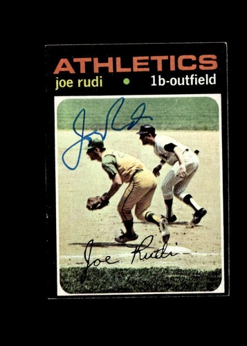 Joe Rudi 1971 Topps Oakland A's authentic autographed card | eBay