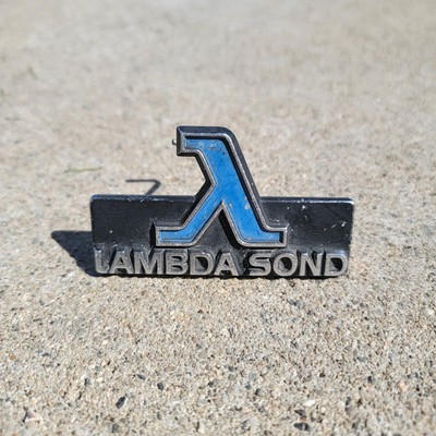 Volvo 240 Lambda Sond Grill Badge Nice Rare Aluminum Emblem 244 245 242 ...