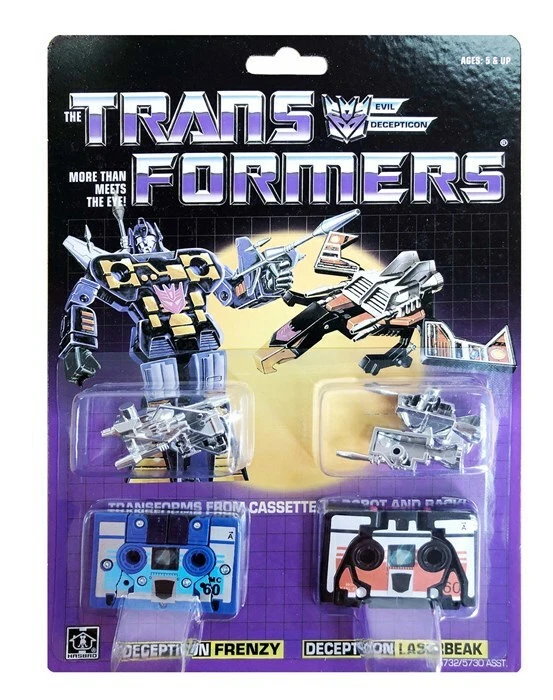 Soundwave And Ravage G1 Box Art