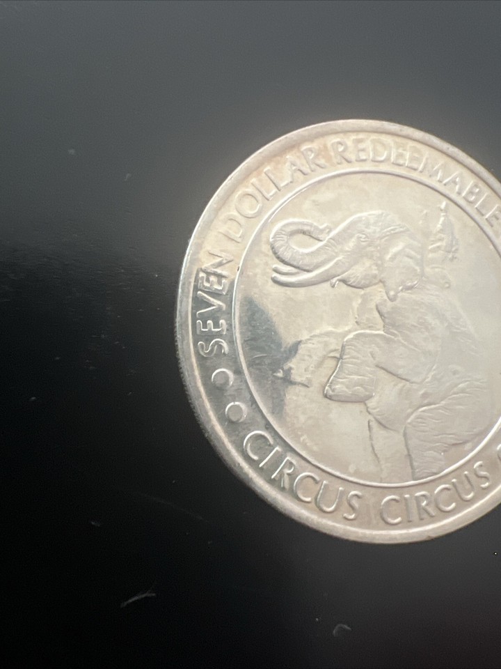 .999 Silver Round Circus Circus Seven Dollar Token Reno, Nevada | eBay