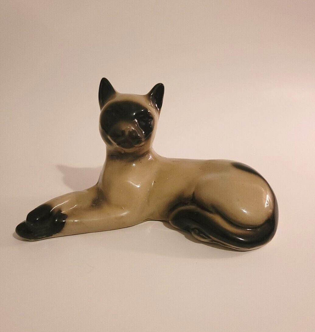 Vintage Ceramic Siamese Kitty Cat Figurine Made in Brazil | eBay