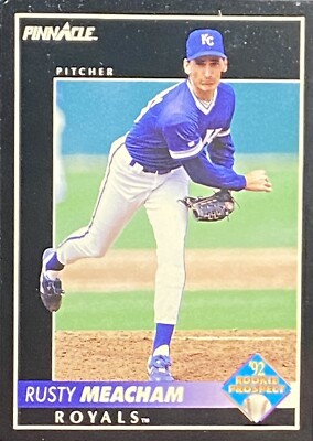 1992 Pinnacle Rookie #600 Rusty Meacham Kansas City Royals Baseball ...