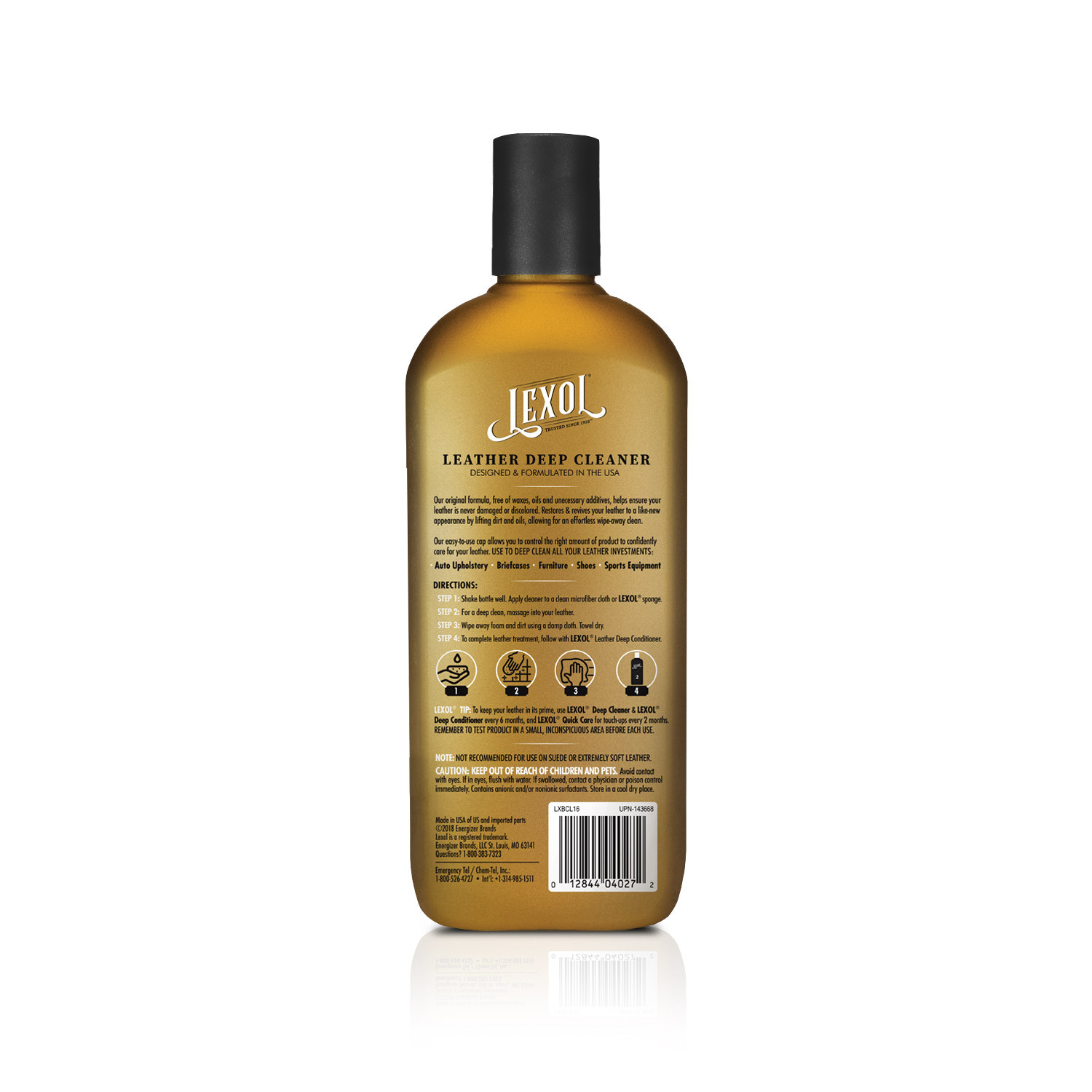 Lexol ALL LEATHER DEEP CLEANER & CONDITIONER STEP-1&2 Auto Furniture ...