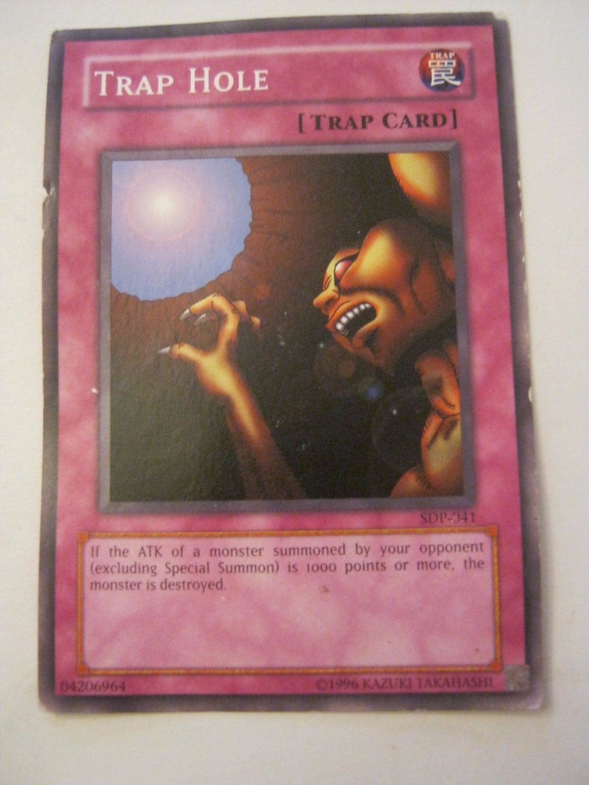 Yu-Gi-Oh Trap Hole SDP-041 Trap Card Fair Condition (011-72) | eBay