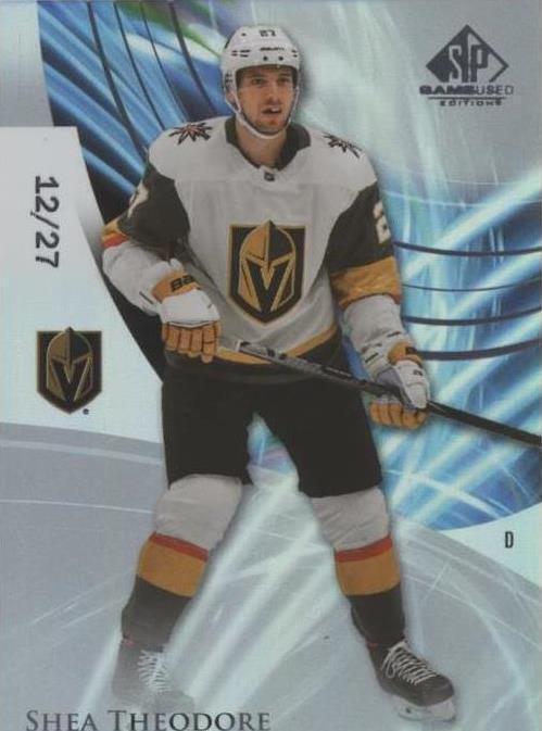 2020-21 Upper Deck SP Game Used - Shea Theodore #43 /27 for sale online ...