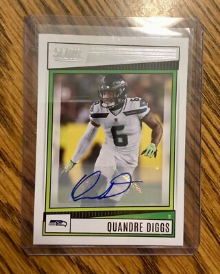 2022 score QUANDRE DIGGS AUTOGRAPH CARD SEATTLE SEAHAWKS! | eBay