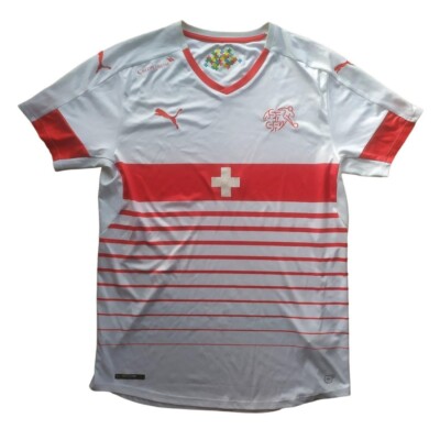 Switzerland National Team Football Shirt Puma Away Kit 2016 Size L | eBay