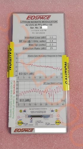 EOSPACE 40GB/S Low-loss Wideband Intensity Modulators 1310nm OC-768 ...