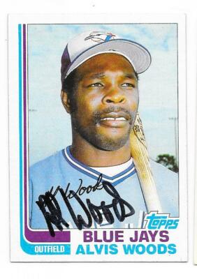 ALVIS WOODS 1982 TOPPS AUTOGRAPHED SIGNED # 49 TORONTO BLUE JAYS | eBay