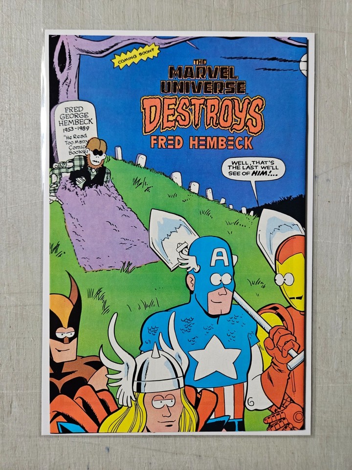 Fred Hembeck Destroys the Marvel Universe #1 1989 Marvel Comics | eBay