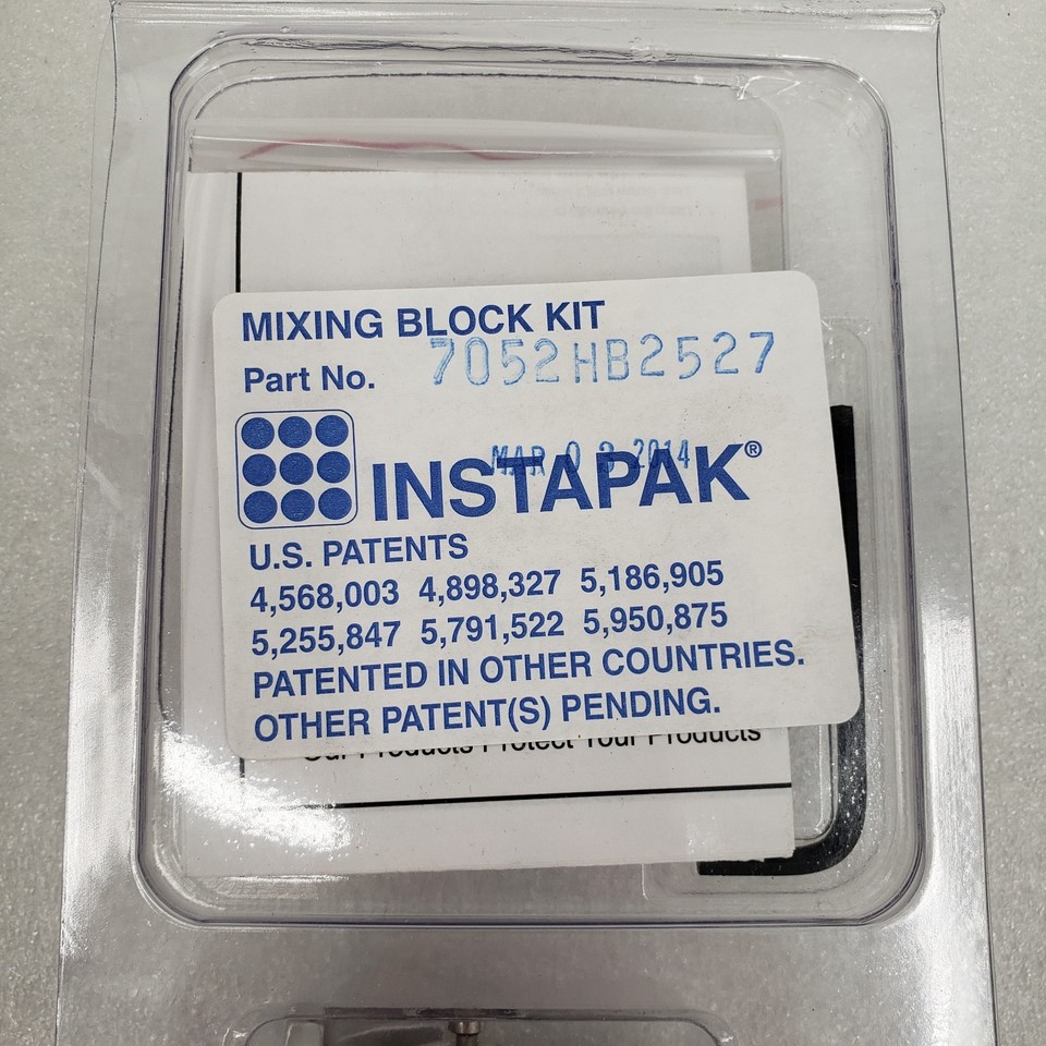 Instapak Mixing Block Service Kit 7052HB2527 / 7052HB-2527 | eBay
