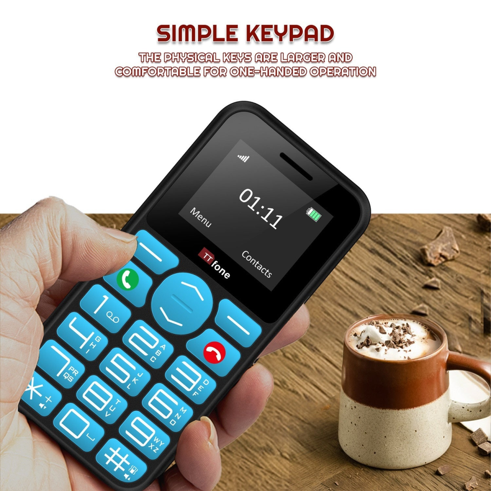TTfone TT190 Big Button Basic Senior Unlocked Emergency Mobile Phone ...