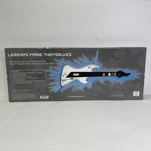 Sony PS2 Guitar Hero React Rocker RTPS26 Silver Wired Wammy Controller ...