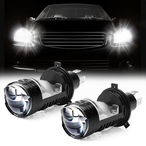 H4/9003 Mini Bi-LED LED Projector Lens 120W Headlight Bulb Retrofit LHD ...