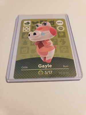Gayle # 391 Animal Crossing Amiibo Card AUTHENTIC Series 4 NEW NEVER ...