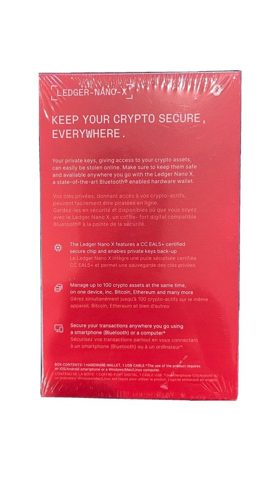 The Hundreds Ledger Red Nano X Hardware Wallet BRAND NEW ABS Exclusive ...
