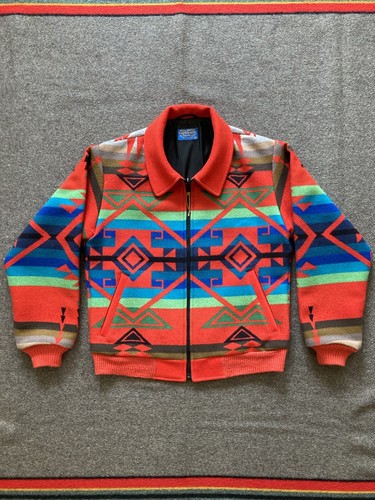Vintage Pendleton Bomber Aztec Navajo Southwestern Size S Made in USA ...