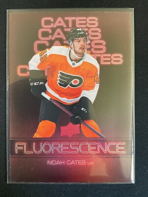 Noah Cates 2022-23 Upper Deck Series 2 ePack Exclusives Fluorescence ...