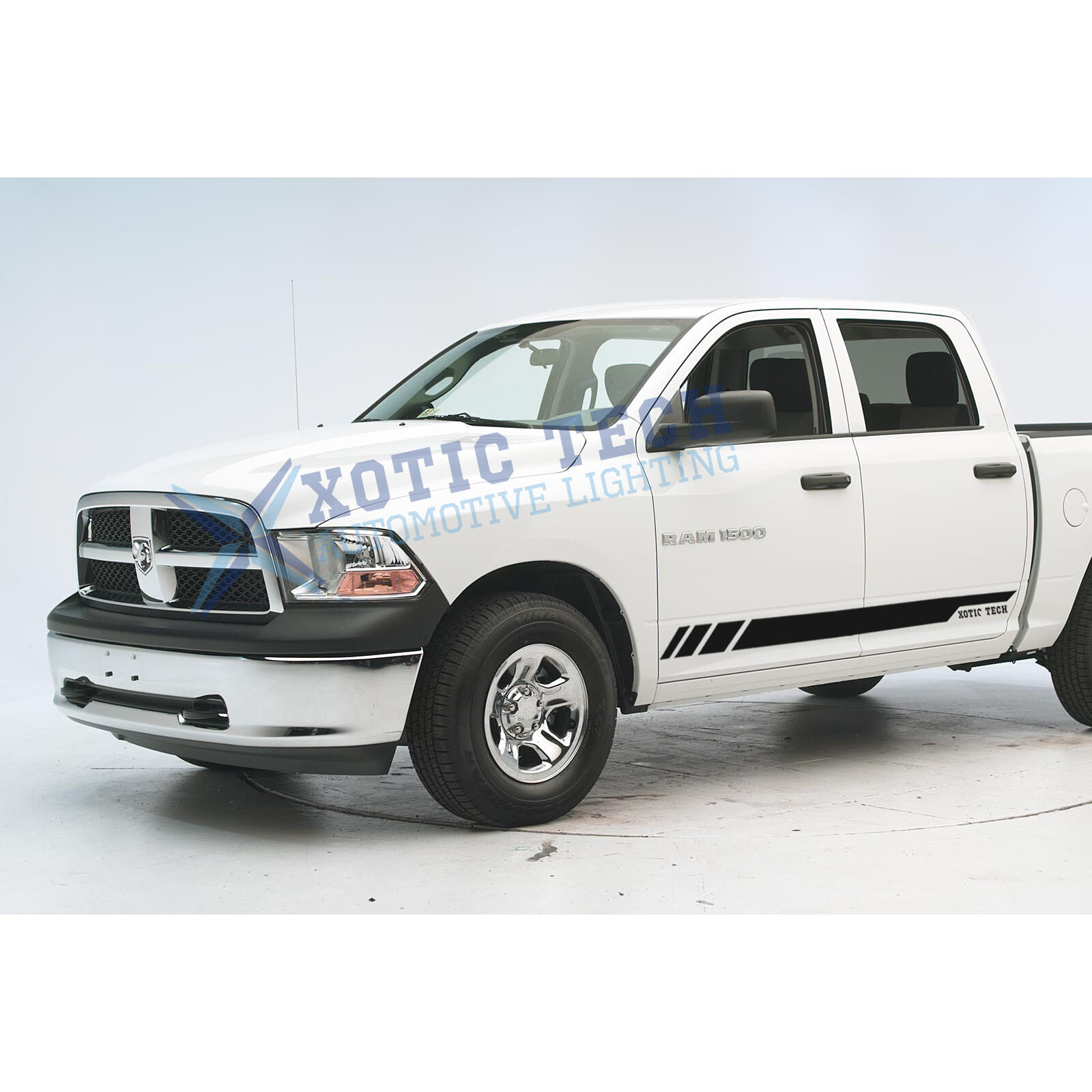 Black Body Side Door Stripe Decor Sticker For Dodge Ram 1500 2500 3500 ...