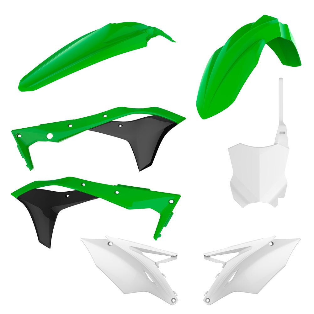 Polisport Complete Plastic Kit Set Orig Color For KAWASAKI KX250 KX250F ...