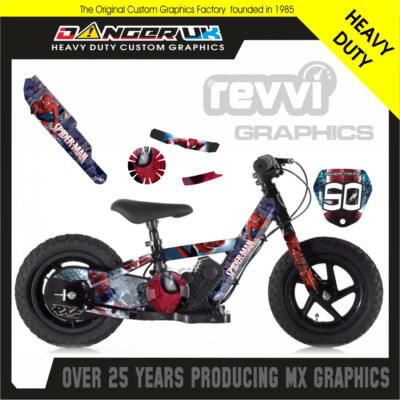 REVVI 12" 12 INCH KIDS ELECTRIC BALANCE BIKE GRAPHICS DECALS STICKERS ...
