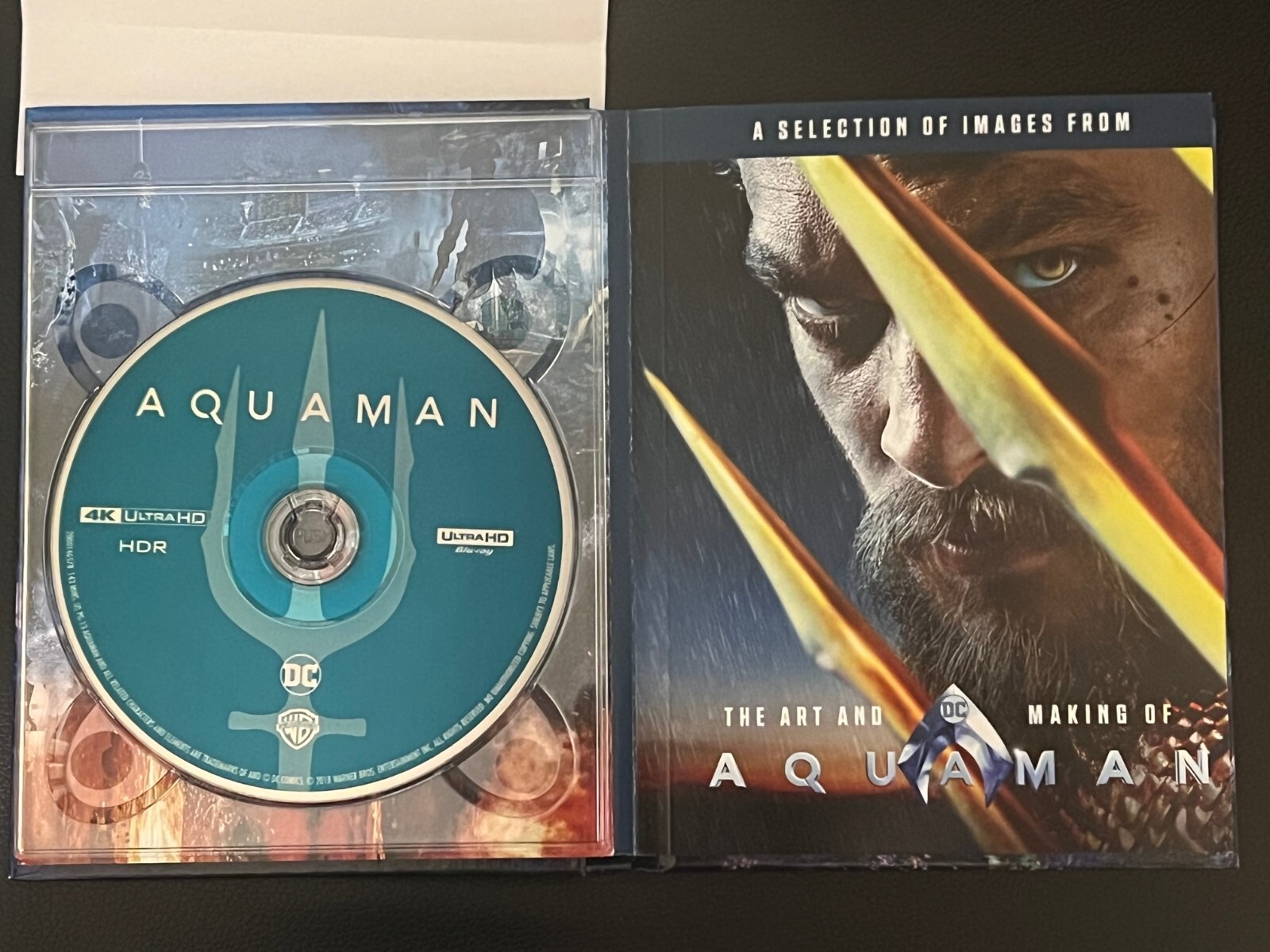 Aquaman (4K Ultra HD Disc ONLY) w/ TARGET BOOK CASE! NEVER VIEWED! SEE ...