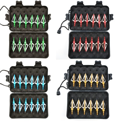 12pcs Broadheads 100 grain Hunting Arrowheads Screw-in Arrow Heads Tips | eBay