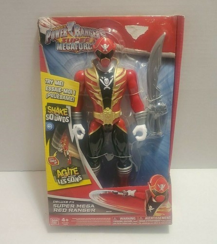 Power Rangers Super MEGAFORCE DELUXE FX Super Mega Red Ranger NEW ...