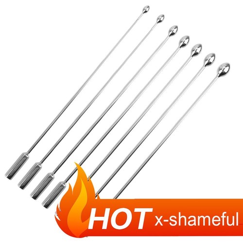 7size Stainless Steel Sound Plugs Long Insert Male Dilator Urethra ...