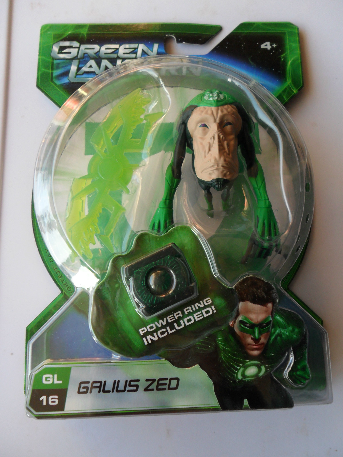 THE GREEN LANTERN GALIUS ZED FIGURE GL 16 + DUAL BLADE CONSTRUCT AND ...