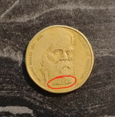 RARE 1996 AUSTRALIAN $1 ONE DOLLAR COIN FATHER OF FEDERATION SIR HENRY ...