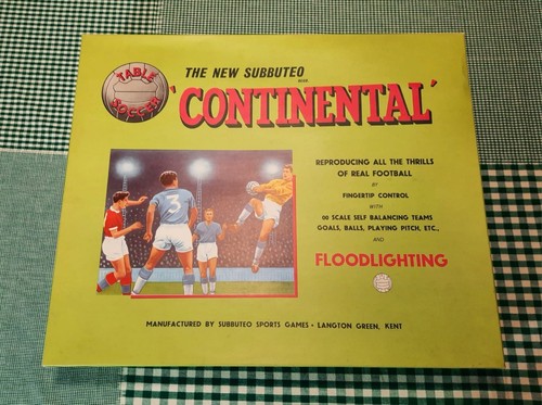 Vintage Subbuteo Continental Floodlighting Edition 1969/1970 Table ...