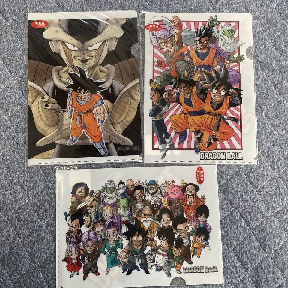 Dragon Ball Exhibition Limited Goods Set Clear Files Bookmarks Cards ...