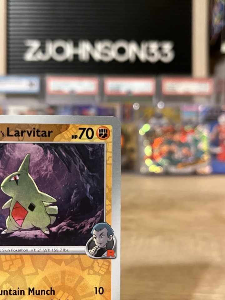 Pokémon TCG | Reverse Holo Team Rocket's Larvitar #94 | Destined Rivals ...