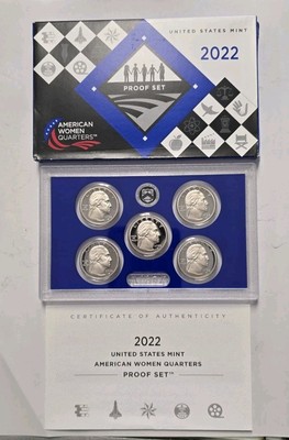 2022 American Women Quarters U.S. Mint Clad Proof Quarter Set ...