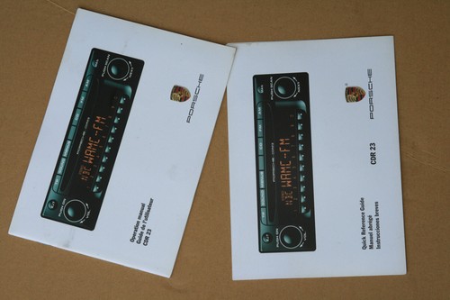 Porsche BECKER CDR 23 CDR23 Head Unit Owner's Manual Book Booklet Guide ...