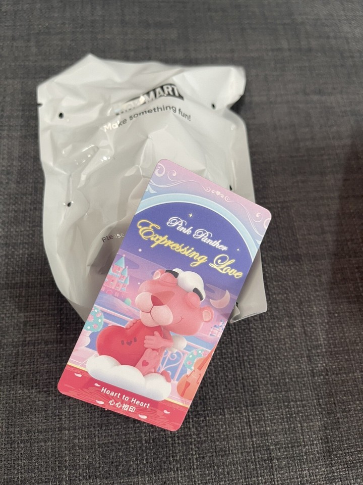 POP MART Pink Panther Expressing Love Heart To Heart Figure Valentine’s ...