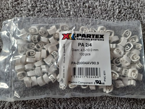 Partex PA 2/4 Cable Markers - Numbers 9 (500 Pieces) | eBay