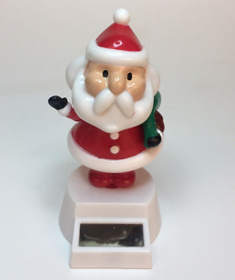 Santa Claus Solar Bobble Head Dancing Figure Christmas Holiday Decor ...