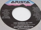 Whitney Houston One Moment In Time AS1-9743 45 RPM Record Arista 1988 ...