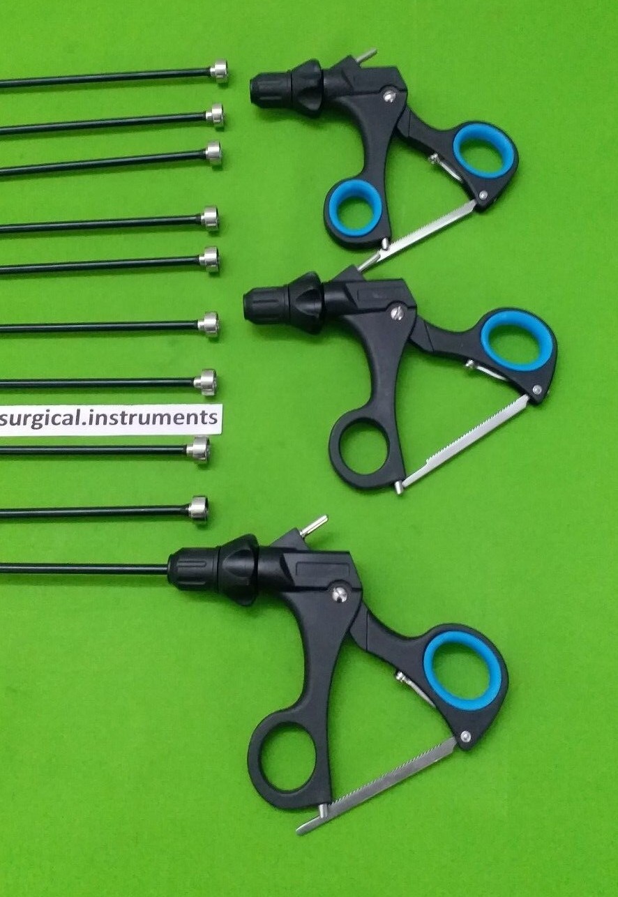 10pc Laparoscopic Fenestrated Grasper Insert 5mmx330mm with Ratchet ...