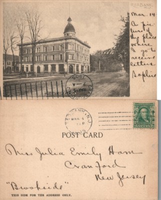 RED BANK N.J. POST OFFICE 1905 UNDIVIDED ANTIQUE POSTCARD | eBay