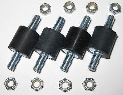 4 Isolation Rubber Mounts with M5-.8 x 12mm Hardware - Shock Mount ...