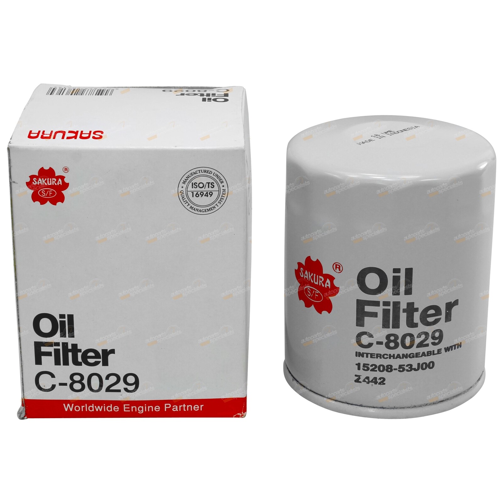 Sakura Engine Oil Filter for Nissan Micra K11 K12 1.4L 1.3L 4cyl CR14DE ...