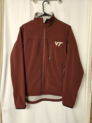 NWOT Virginia Tech Hokies Jacket Adult Small Maroon Orange Full Zip ...