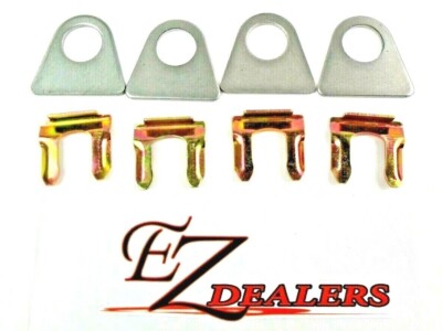 Weld-On Frame Brake Line Mount Tabs with Clips - Pack of 4 Brake Line ...
