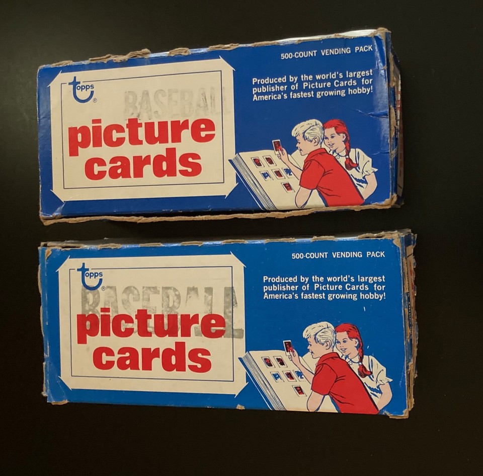 Vintage Topps Baseball Empty Vending Box Lot - 2 Boxes | eBay
