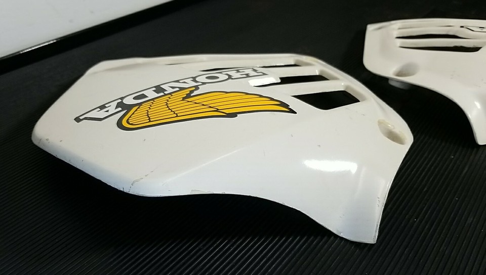 1981 honda cr250 oem radiator shroud panel plastic set 81 Cr 250 Guard ...